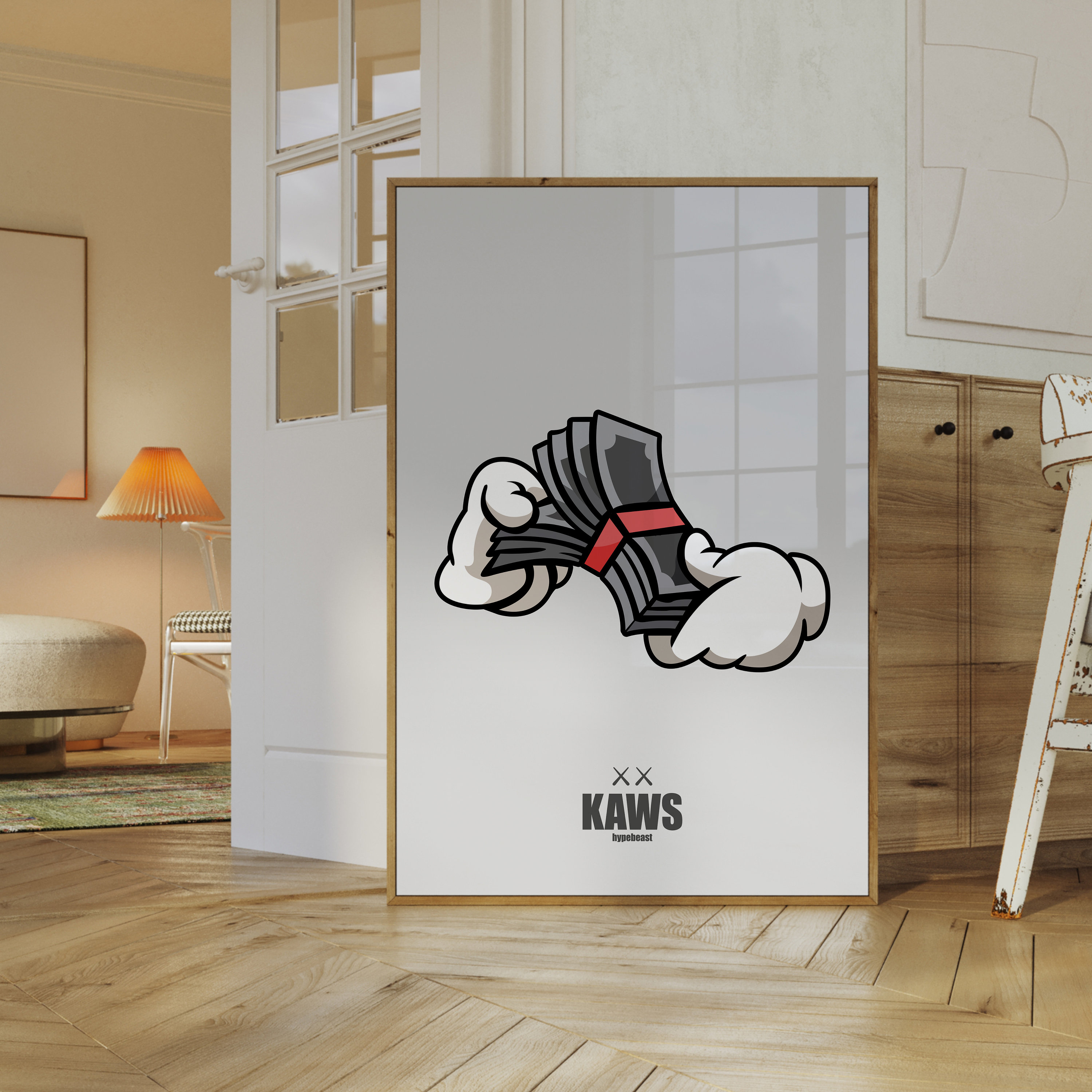 Hypebeast Money Kaws Poster Set of 3,hypebeast Room Decor, Minimalist ...