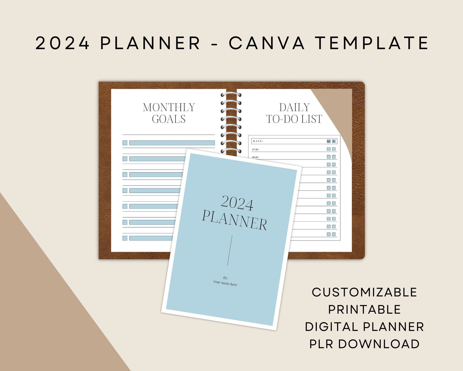 2024 Digital Planner, 2024 Digital Planner for Goodnotes, Portrait ...