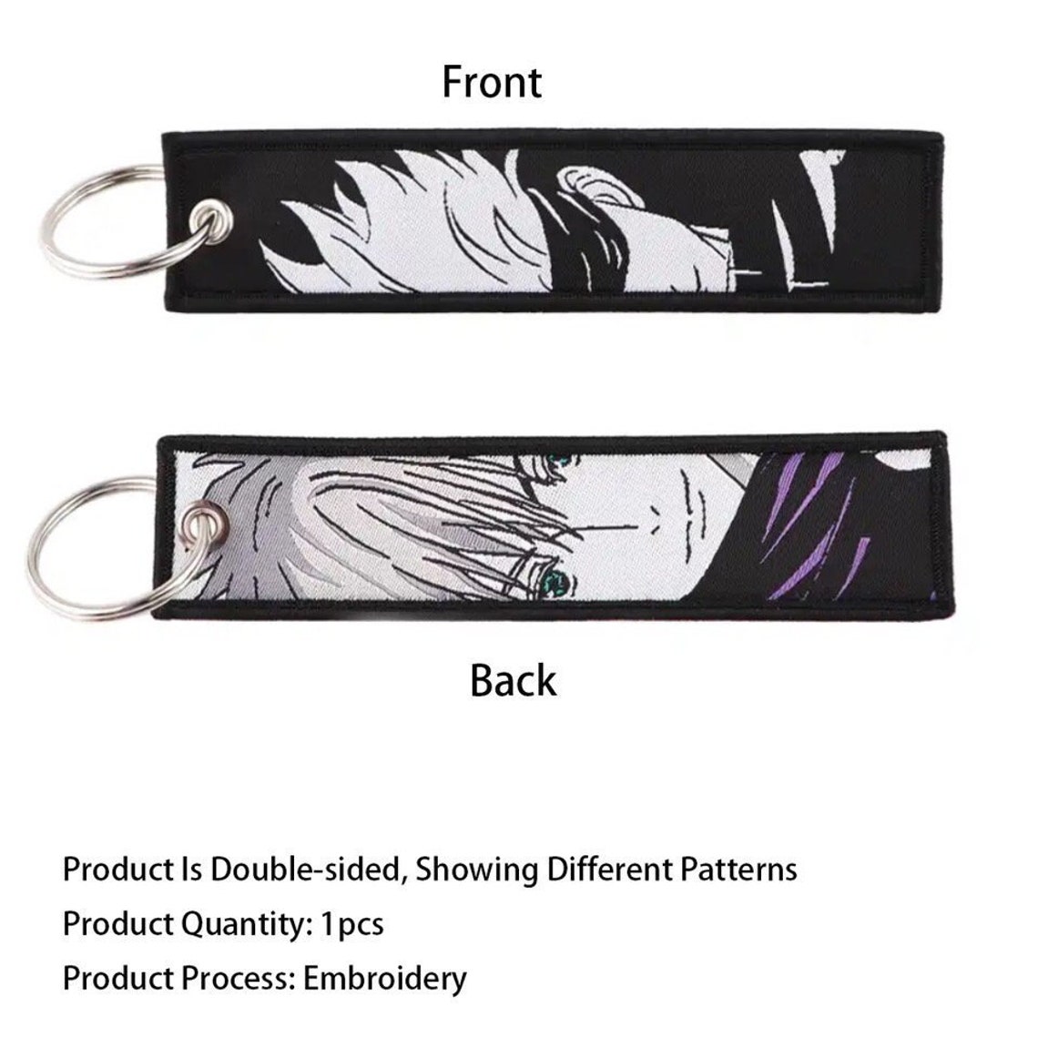 Gojo Satoru JJK Embroidered Keychain Jujustsu Kaisen Anime Flight/jet ...