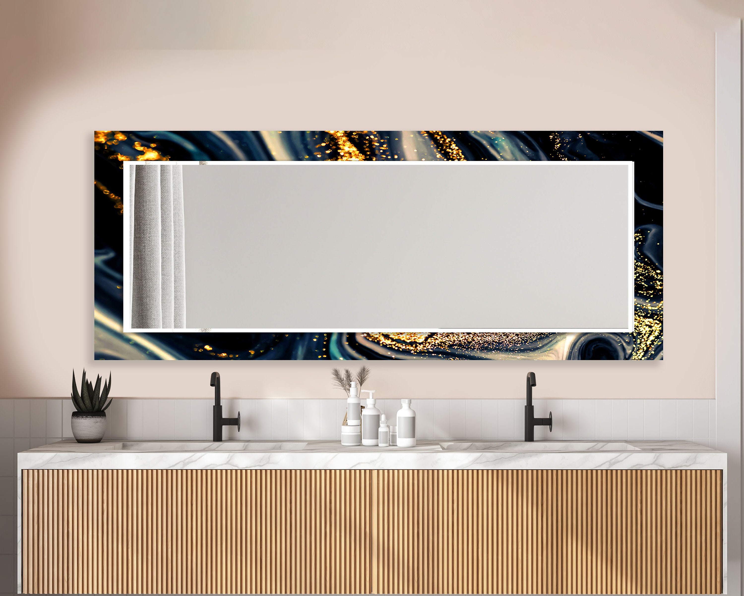 Tempered Glass Mirror Wall Decor for Bathroom Mirror-glass Wall Mirror ...