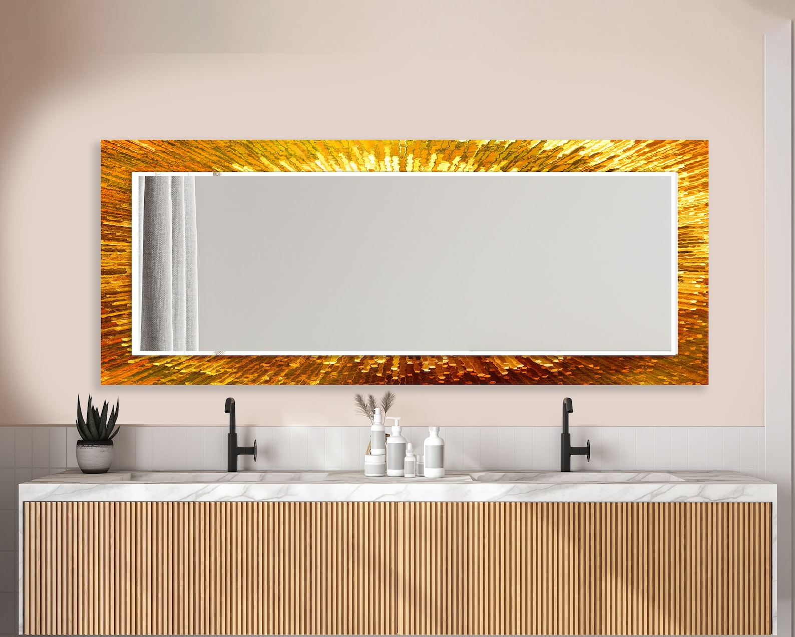 Tempered Glass Mirror Wall Decor for Bathroom Mirror-glass Wall Mirror ...