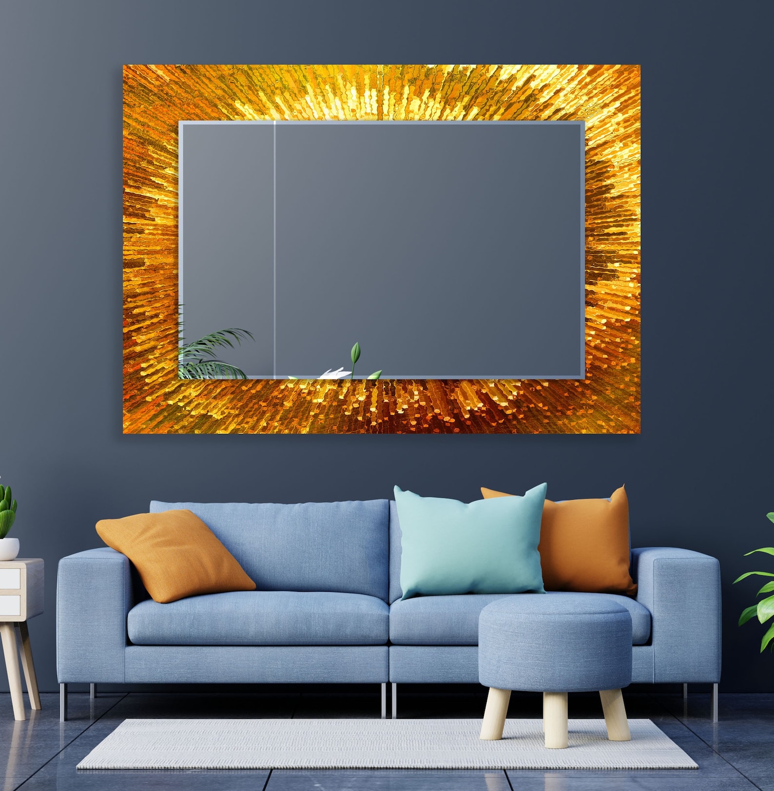 Tempered Glass Mirror Wall Decor for Bathroom Mirror-glass Wall Mirror ...