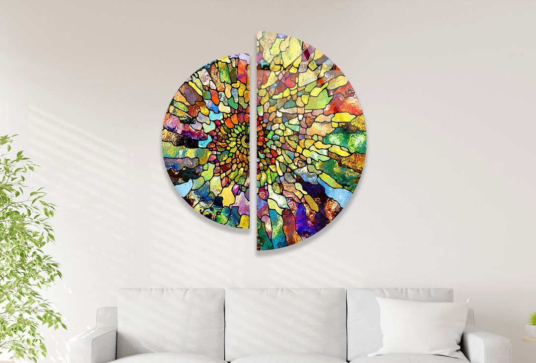 Tempered Glass Wall Art-abstract Wall Art-glass Printing Art-tempered ...