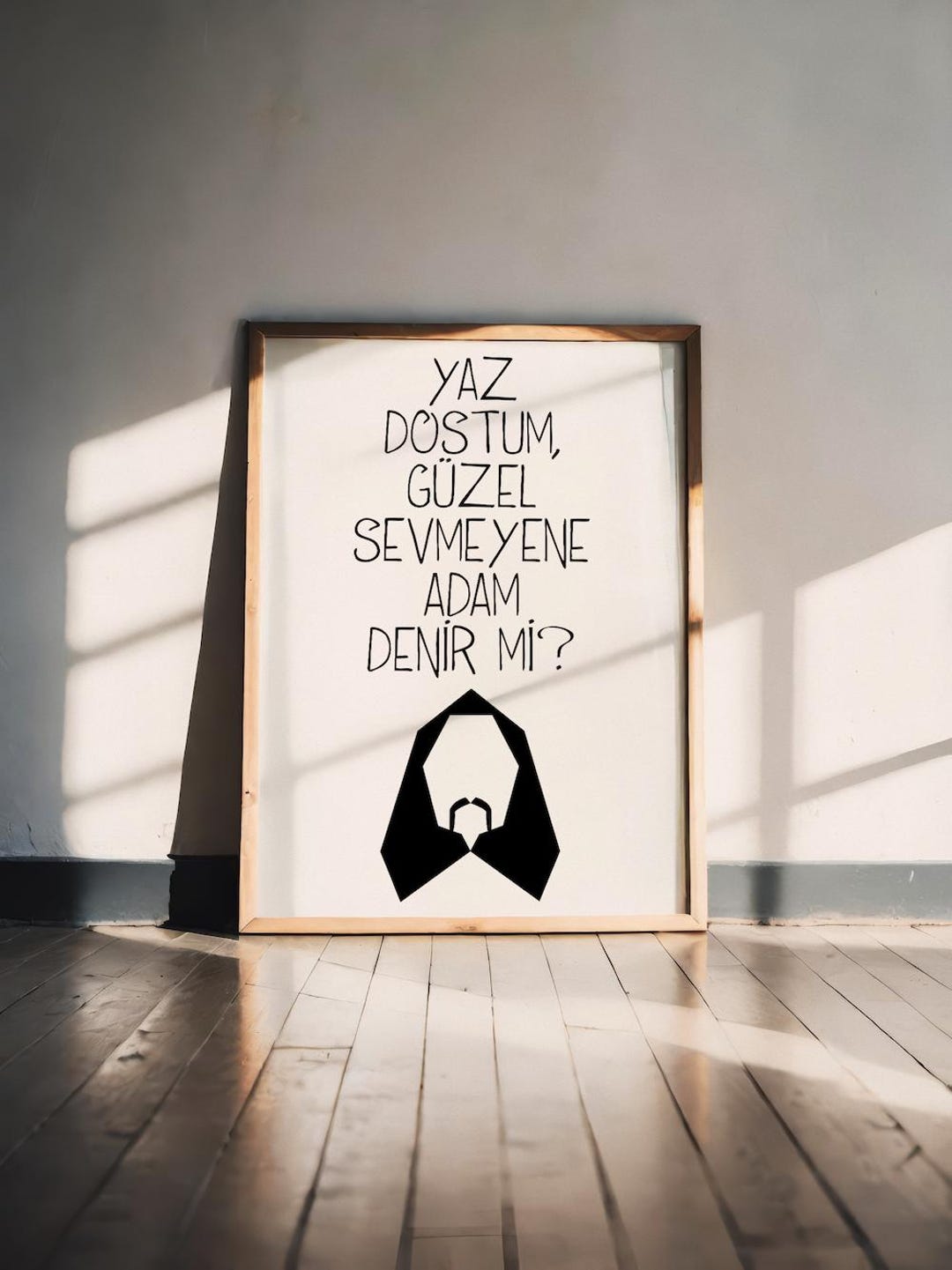 Turkish Poster "yaz Dostum Güzel Sevmeyene Adam Denir Mi?" Baris Manco ...