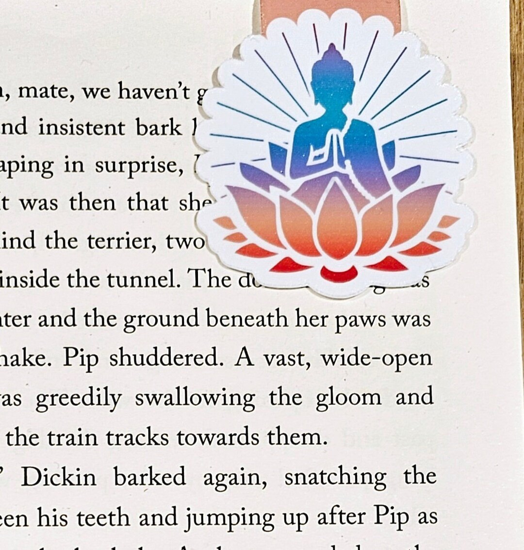 Buddha Lotus Magnetic Bookmark, Page Marker, Book Lover Gift - Etsy UK