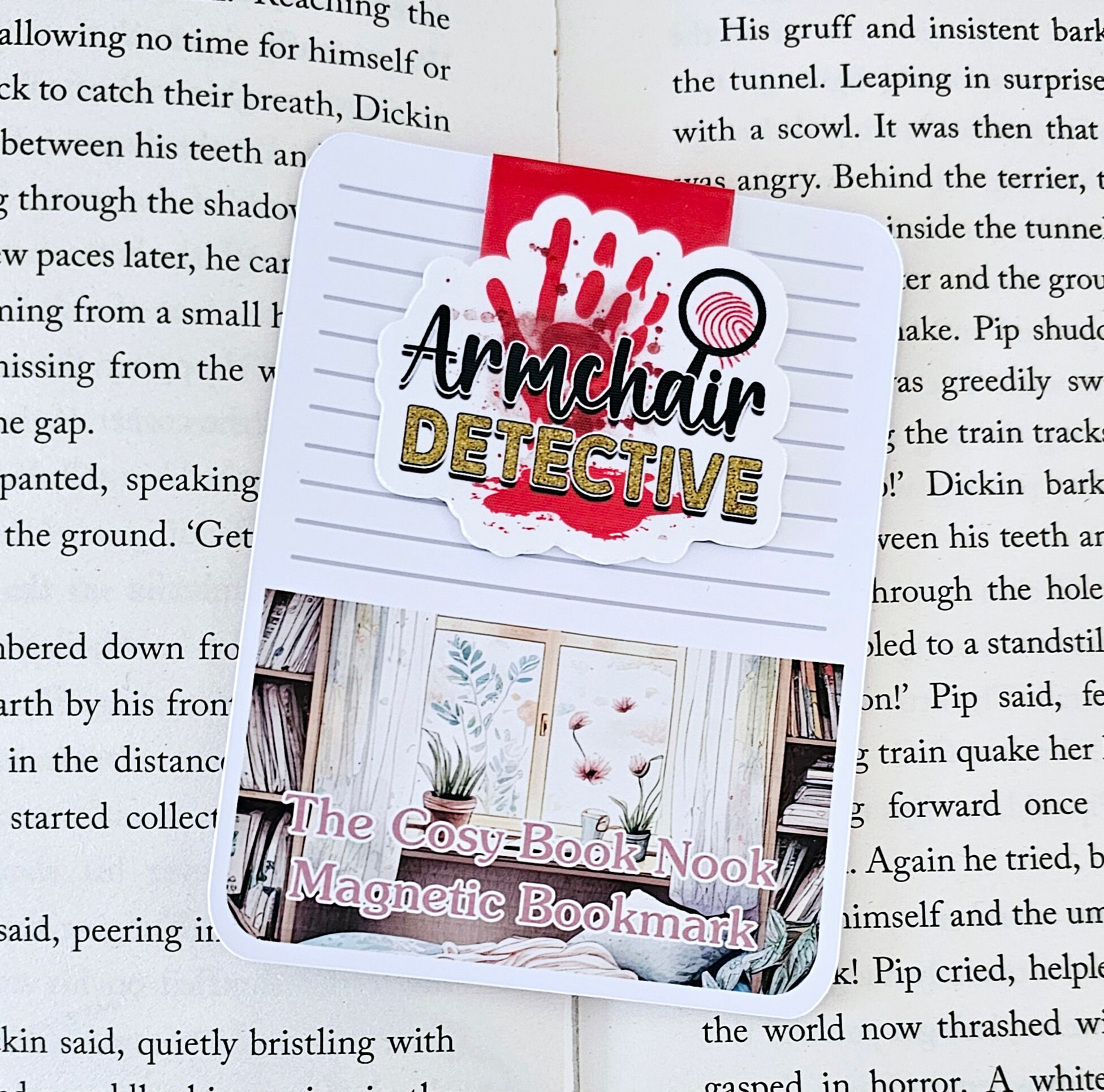 Armchair Detective Magnetic Bookmark, Thriller True Crime, Book Lover ...