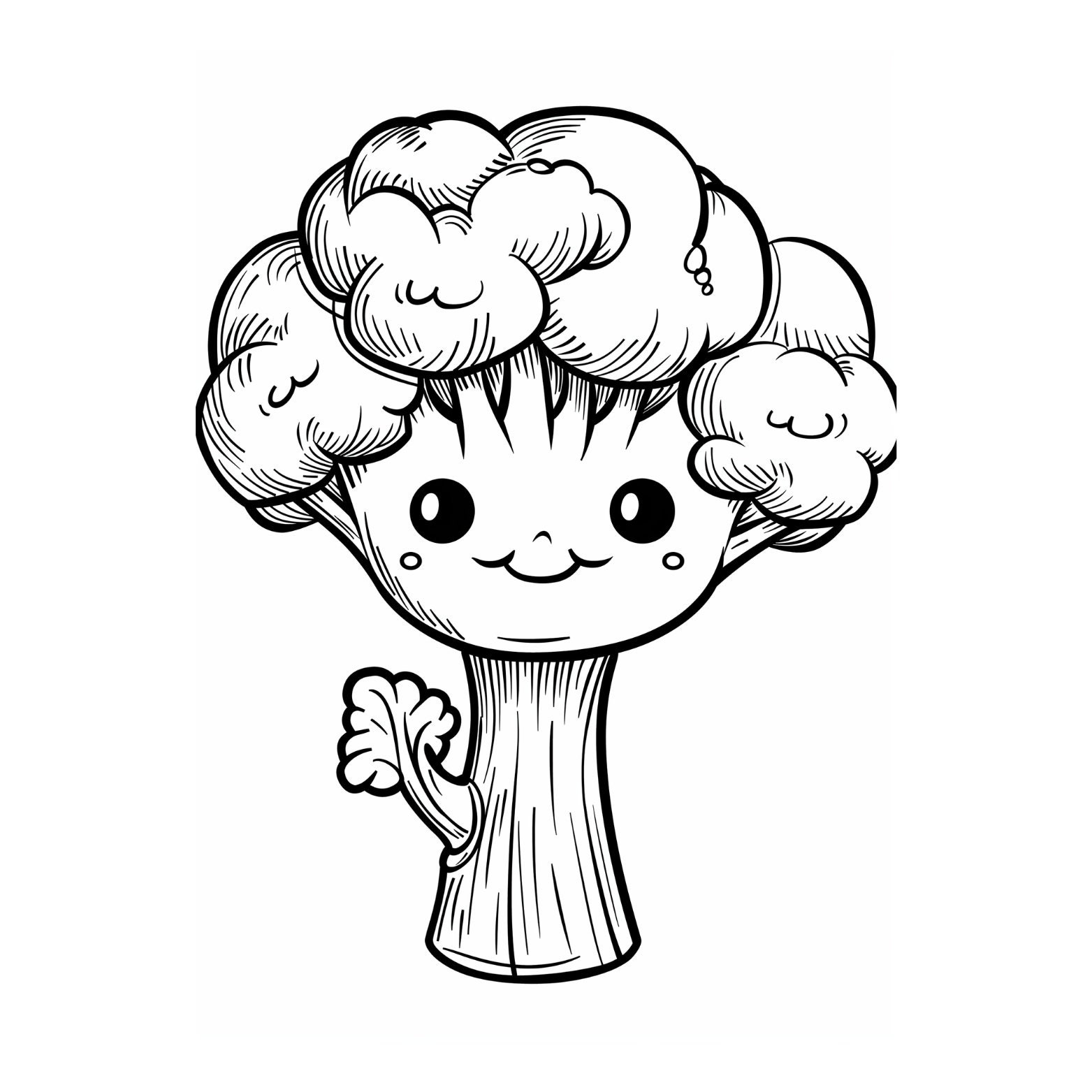 20 Cute Vegetable Coloring Pages, Easy Coloring Sheets, Grayscale ...