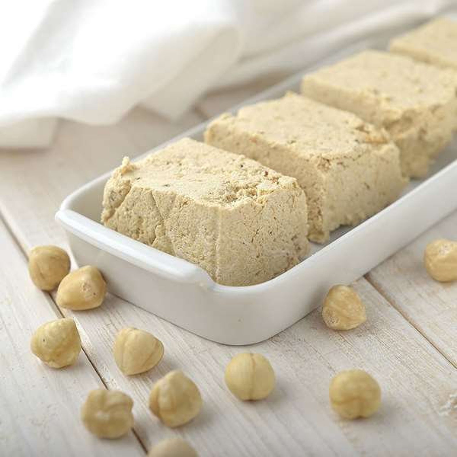 Tahini Halva Plain, Turkish Traditional Halva, Tahini Halva Dessert ...