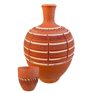 Terracotta Cup, Handmade Clay Water Jug, 100 % Eco Friendly, Earthen ...