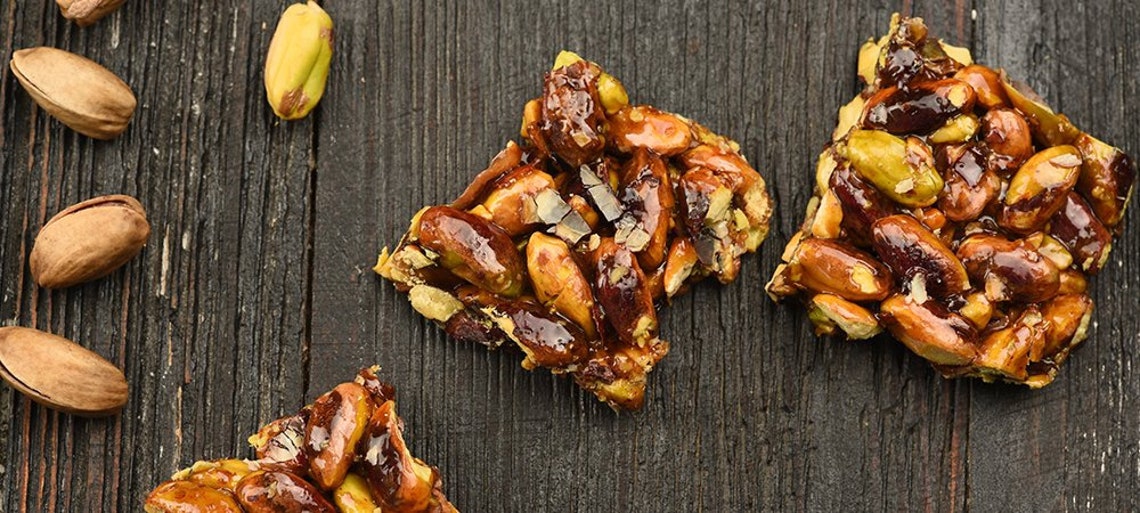 Antep Pistachio Crocan, Snack Bar With Pistachio, Natural Snack, Honey ...