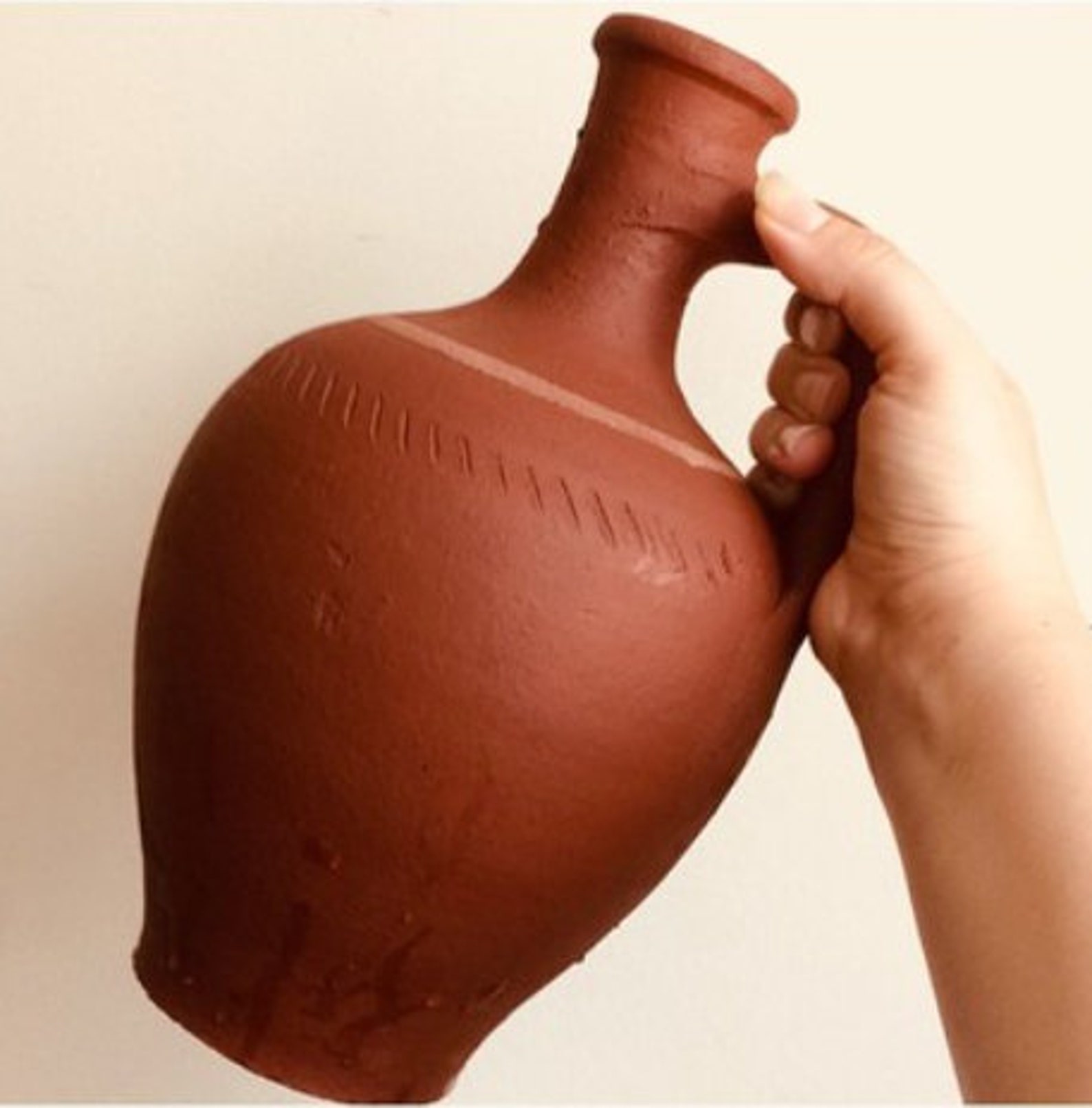 Terracotta Cup, Handmade Clay Water Jug, 100 % Eco Friendly, Earthen ...