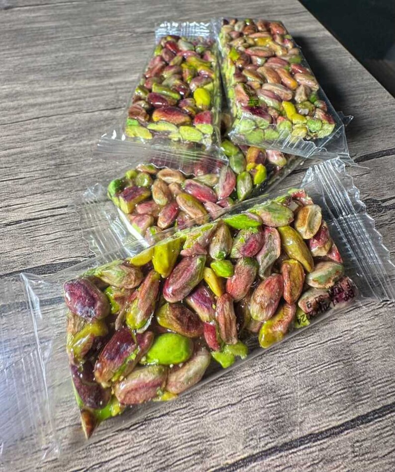Antep Pistachio Crocan, Snack Bar With Pistachio, Natural Snack, Honey ...