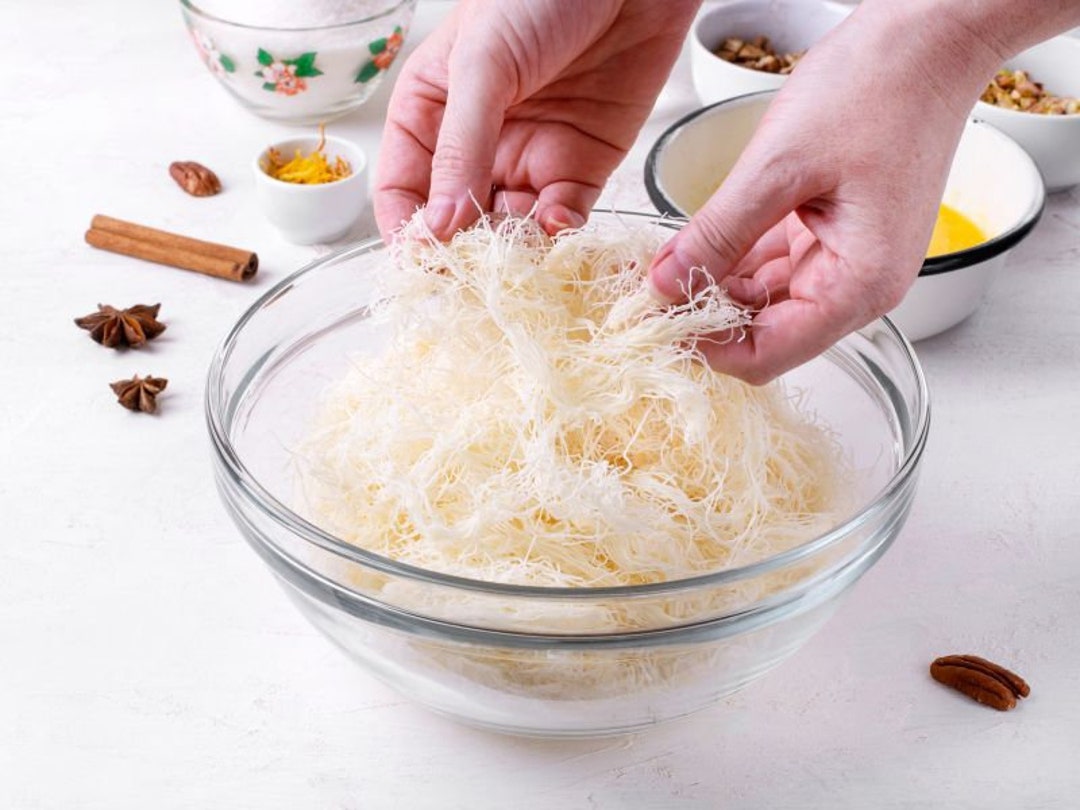 Unbaked Kadaif, Raw Kunafa, Dubai Chocolate Ingredient, Turkish Desert ...