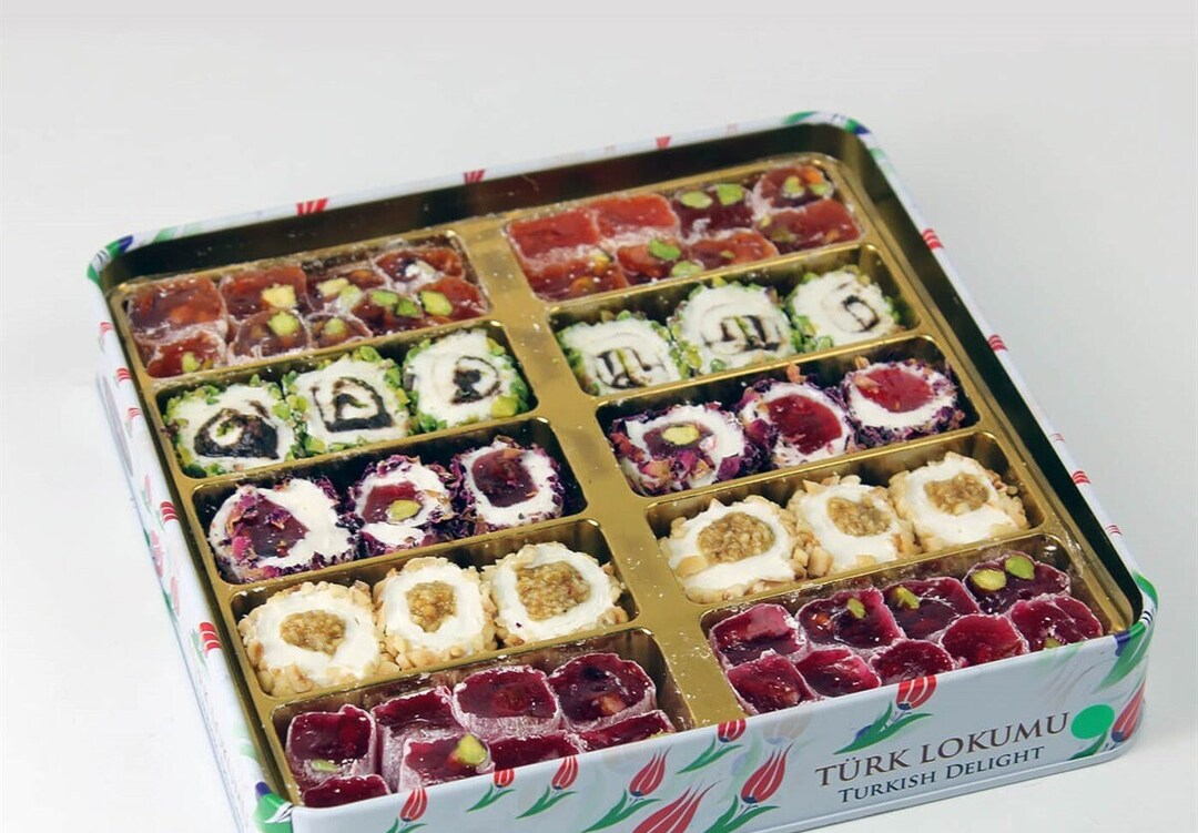 Mixed Turkish Delight 5 Variations, Turkish Delight With Pistachio ...