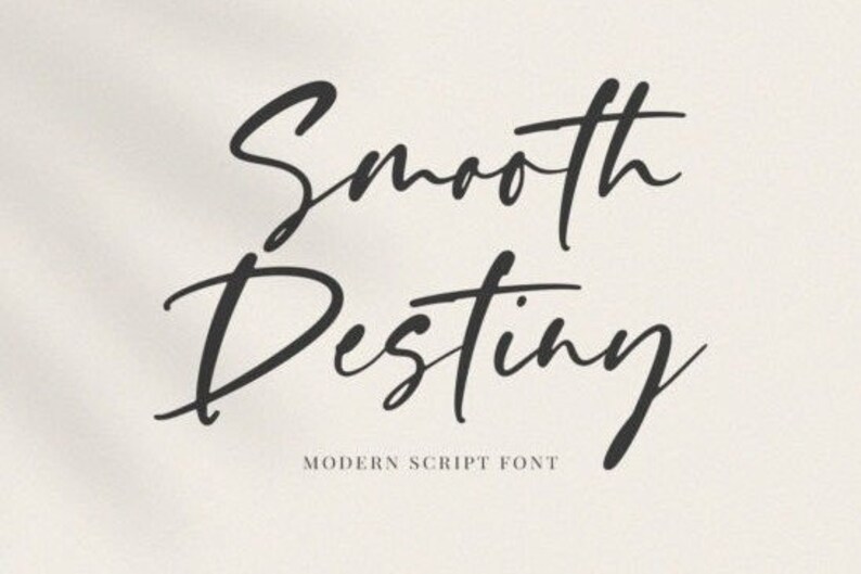 Smooth Destiny Font, Stylish Font, Handwritten Font, Script Font ...