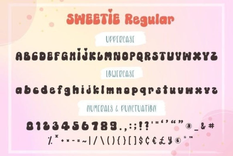 Sweetie Groovy Font, Display Font, Chunky Cute Font, Modern Playful ...