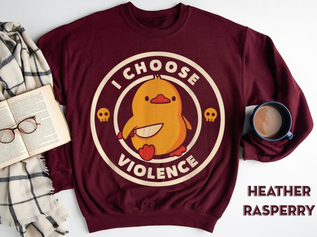 I Choose Violence Funny Duck by Tobe Fonseca T-shirts Funny Duck Lover ...