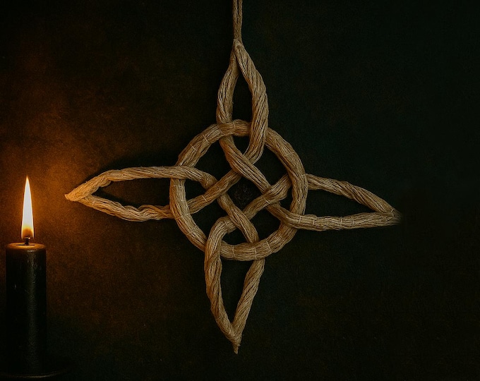 Witch Knot Wall Decor: Celtic Protection Talisman With Raw Amethyst ...