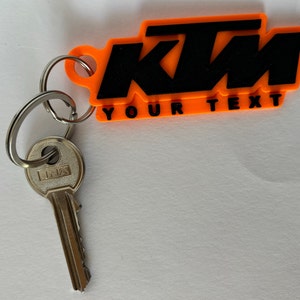 KTM Keychain Personalized - Etsy