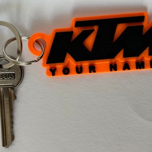 KTM Keychain Personalized - Etsy