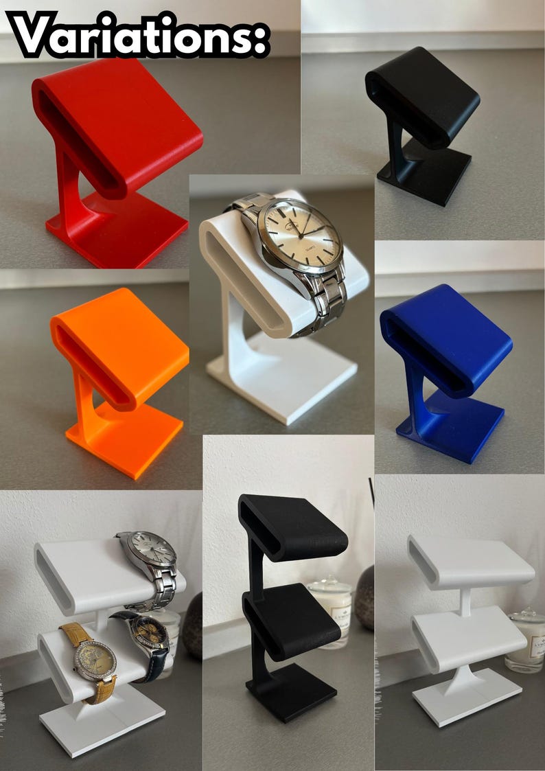Watch Stand for Men: Minimalist Watch Holder, Compact Watch Storage Box ...