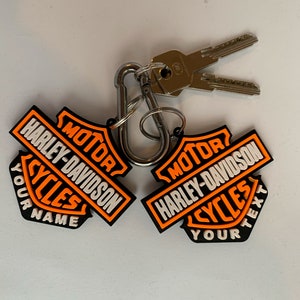 Harley Davidson Keychain Personalized - Etsy