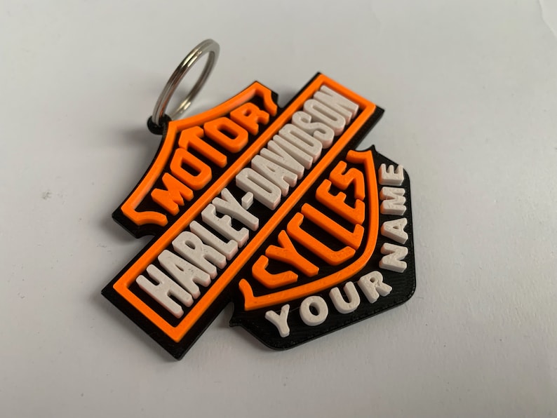 Harley Davidson Keychain Personalized - Etsy