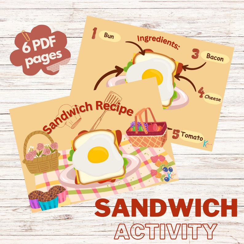 Build A Sandwich Activity | Montessori DIY Printable (PDF) 50% OFF - Etsy