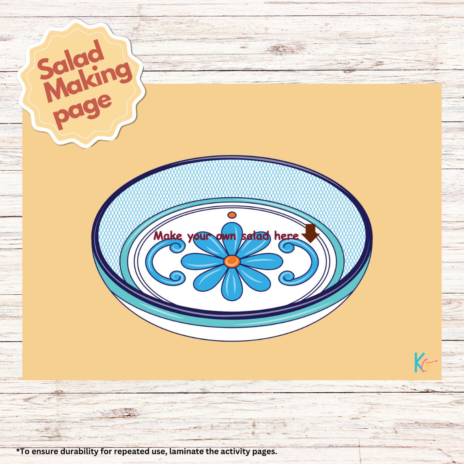 Salad Activity | Printables Busy Book Build A Salad | Learn & Play ...