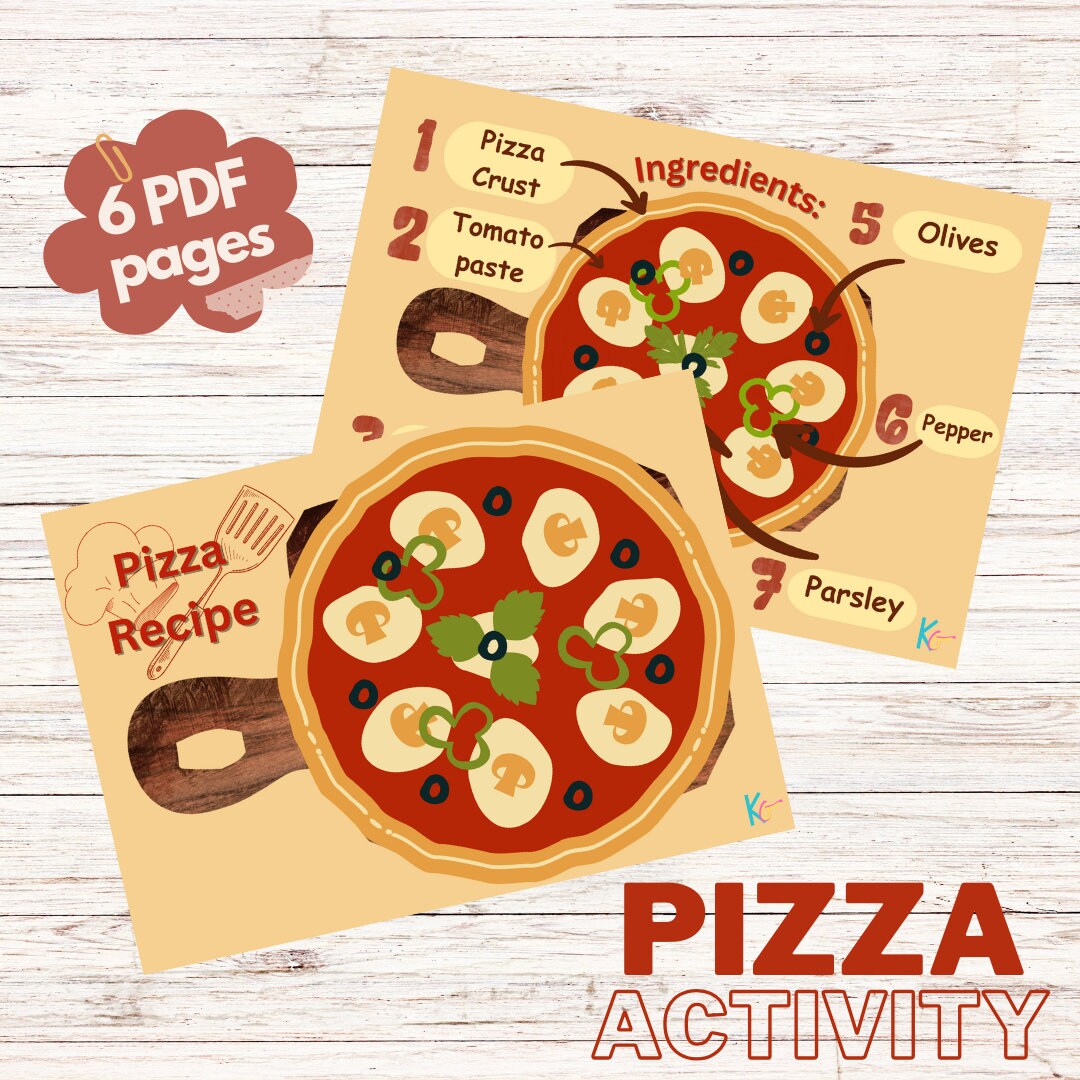 Pizza Activity | Printables Busy Book Build A Pizza | Summer Activities ...