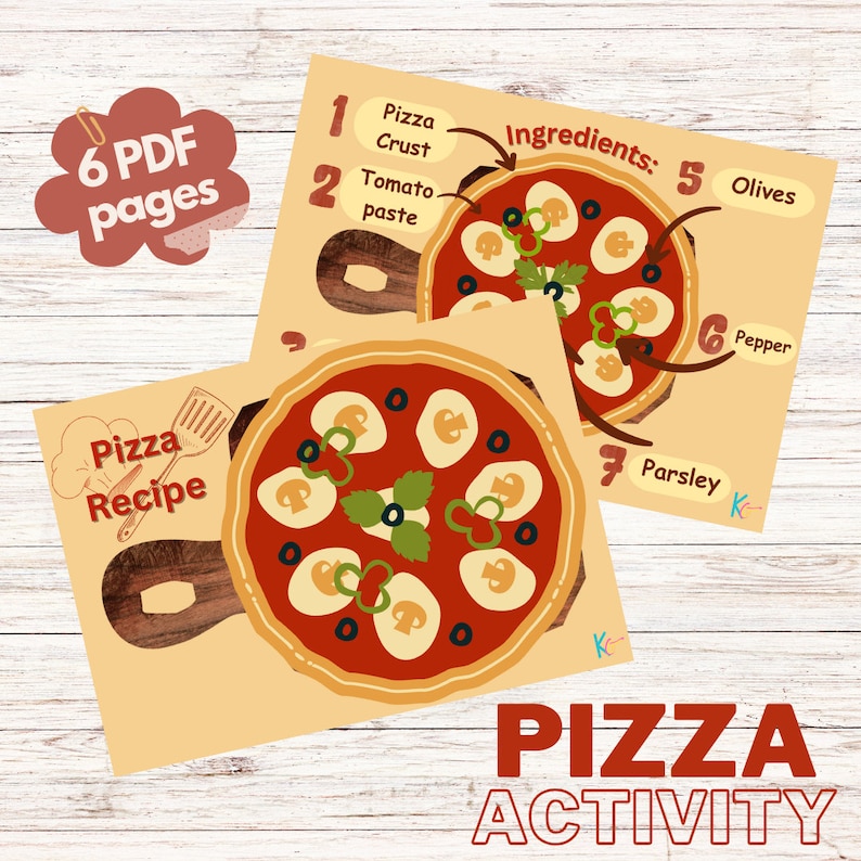 Pizza Activity | Printables Busy Book Build A Pizza | Summer Activities ...