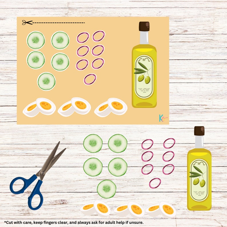 Salad Activity | Printables Busy Book Build A Salad | Learn & Play ...