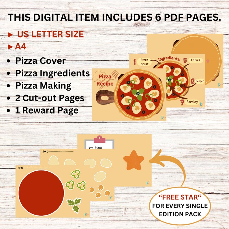 Pizza Activity | Printables Busy Book Build A Pizza | Summer Activities ...