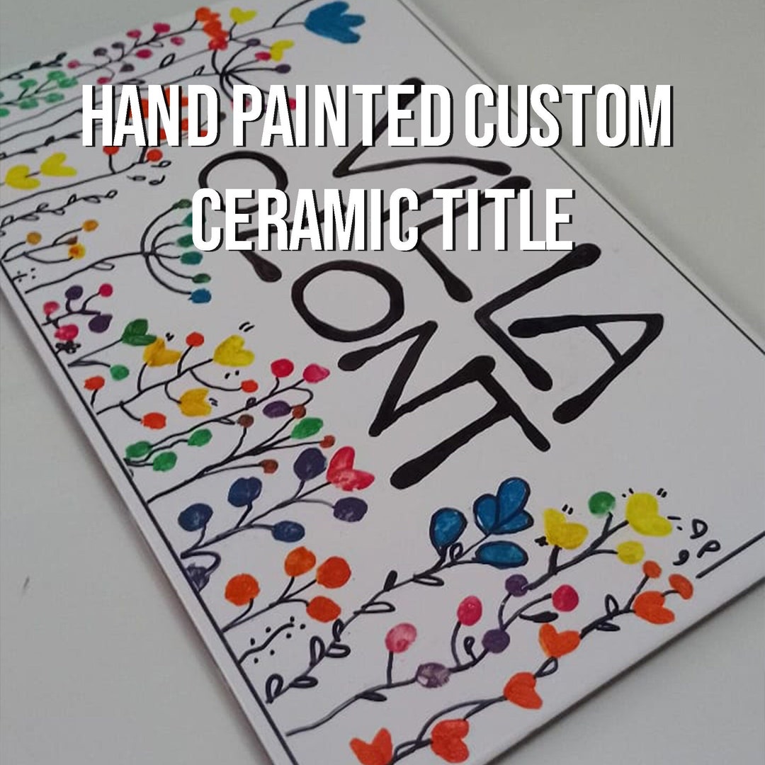 Hand-painted Custom Ceramic Tile - Personalized Home Decor - Etsy