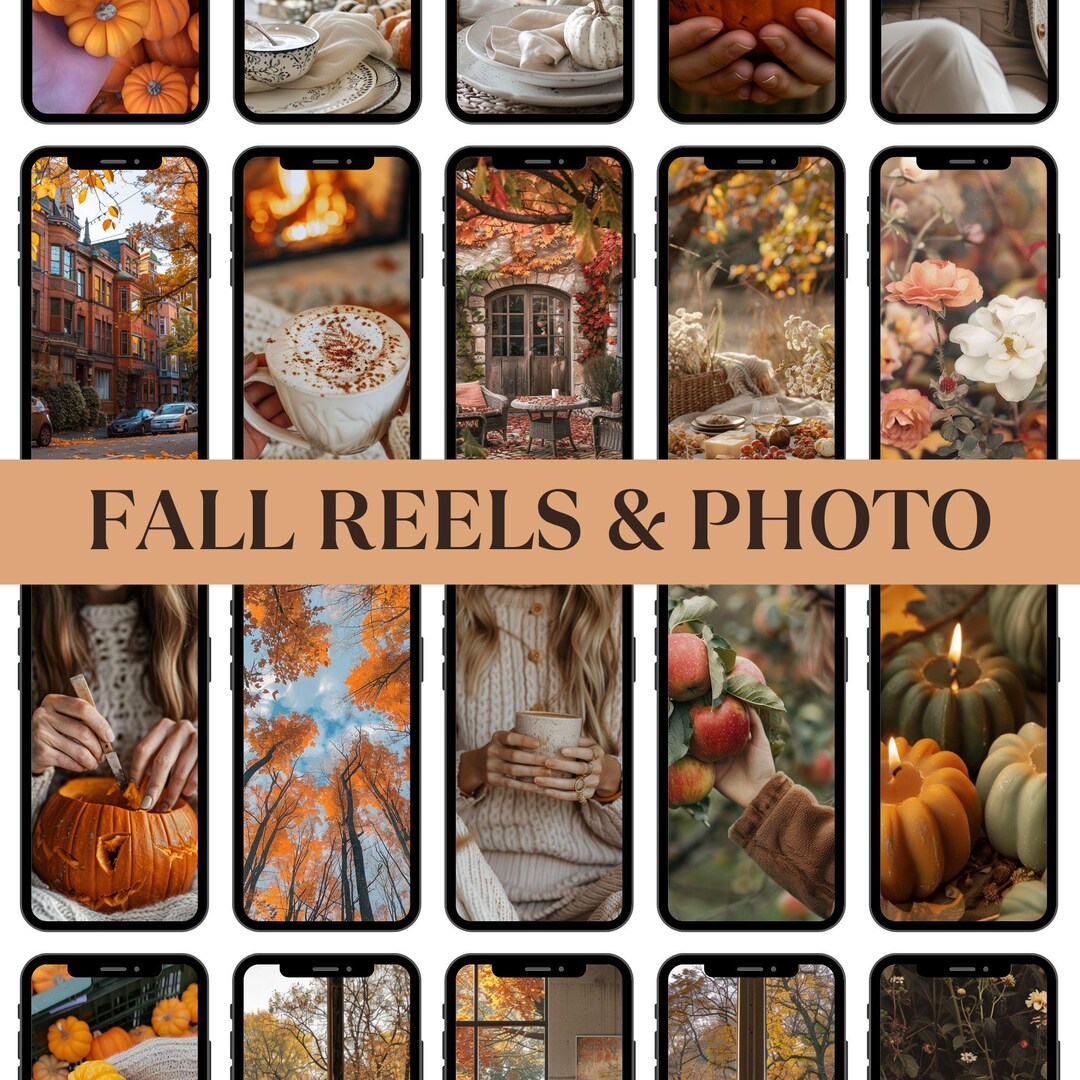 Faceless Fall Reels for Digital Marketing,plr MRR Cozy Autumn Reels ...