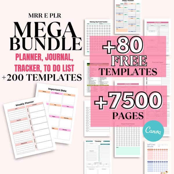 Planner Canva Template - Etsy