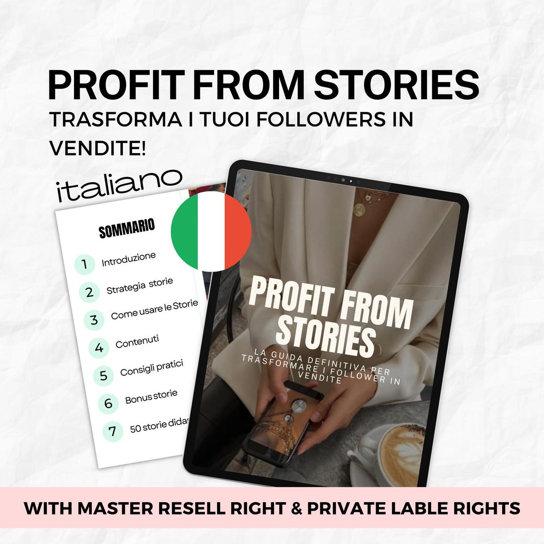 Profit From Stories – the Ultimate Guide to Turning Followers Into ...