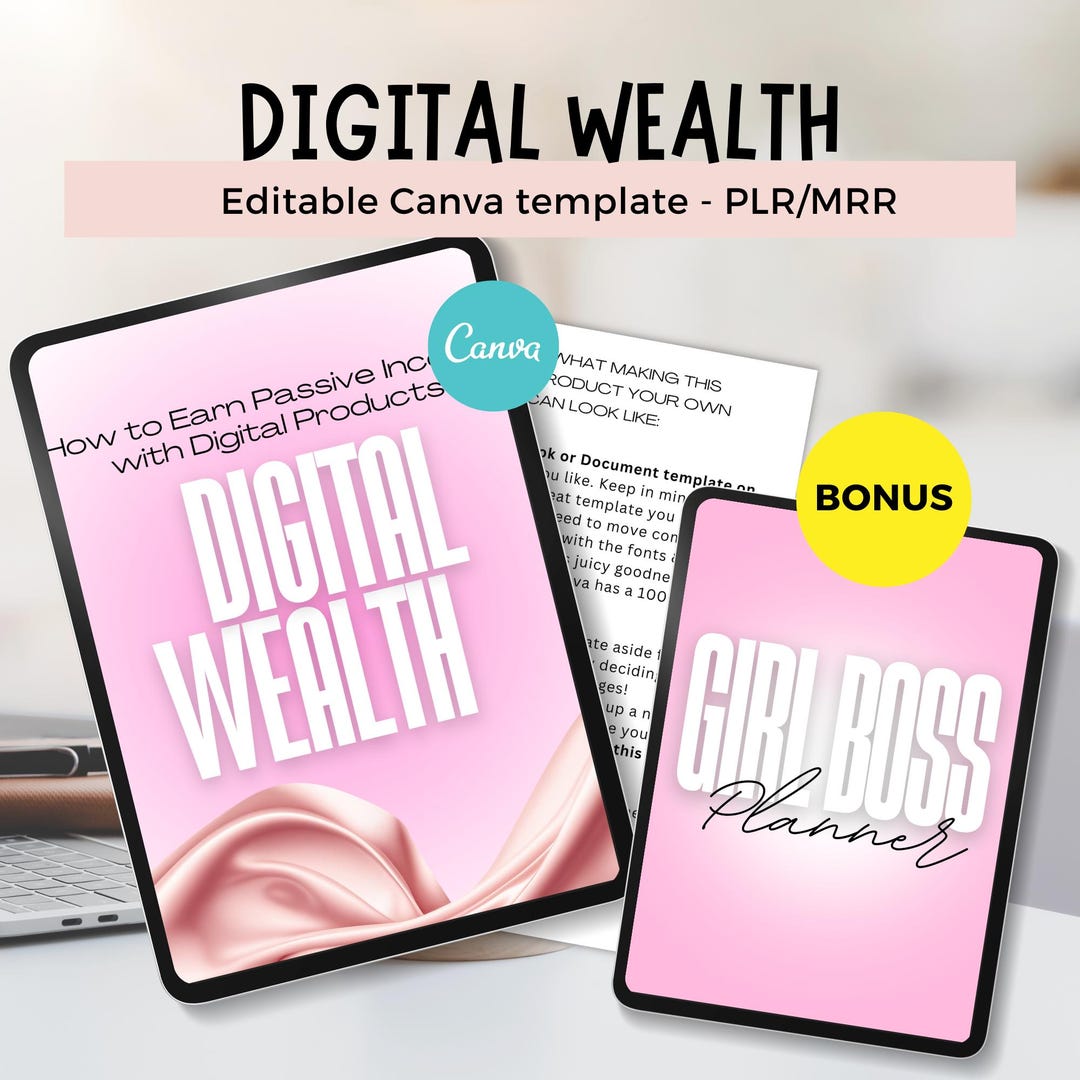 Digital Wealth Ebook Passive Income With Digital Products Canva ...