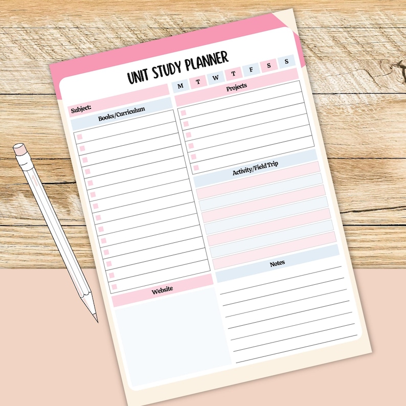 Homeschool Planner Printable, Binder Homeschool Canva Template ...