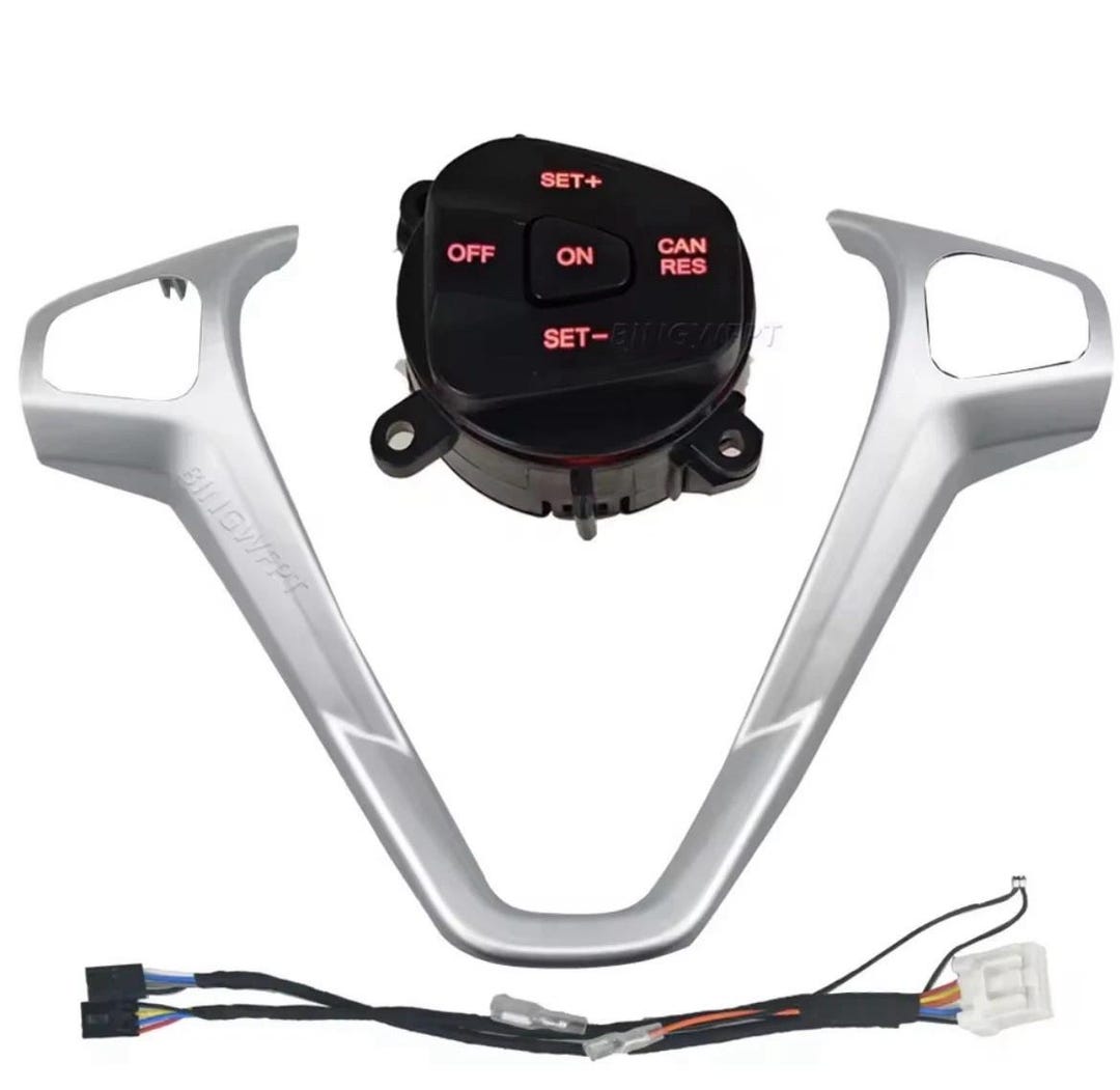 Red Backlight Cruise Control Buttons Switch Frame Trim for Ford Fiesta ...