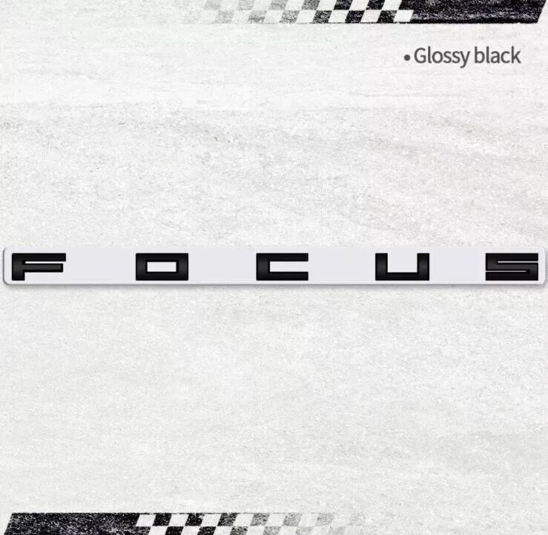 Gloss Black Focus Lettering Badge New Style for Ford Focus MK4 2019 ...