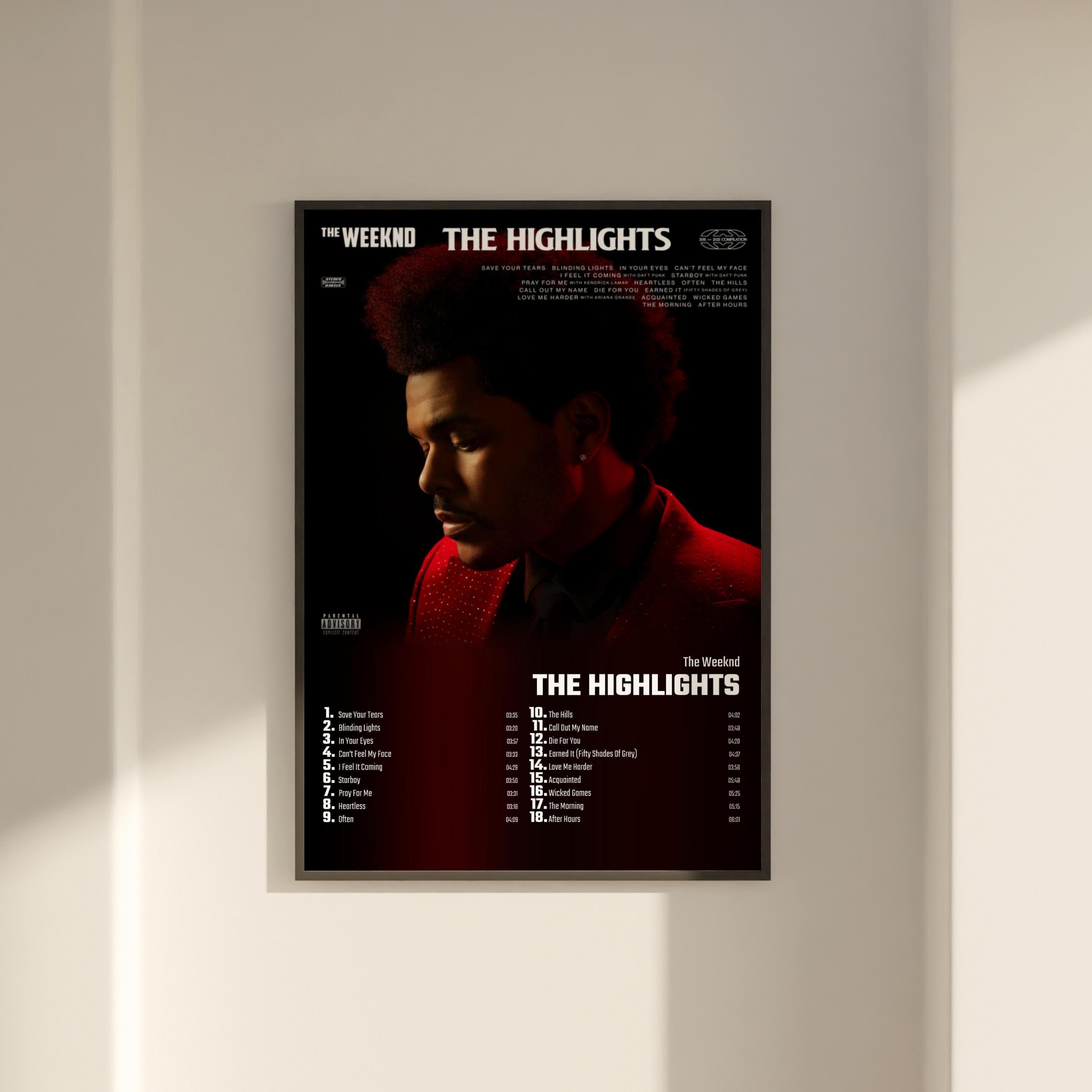 The Weeknd the Highlights Album Cover Poster Wall Art, the Weeknd, the ...