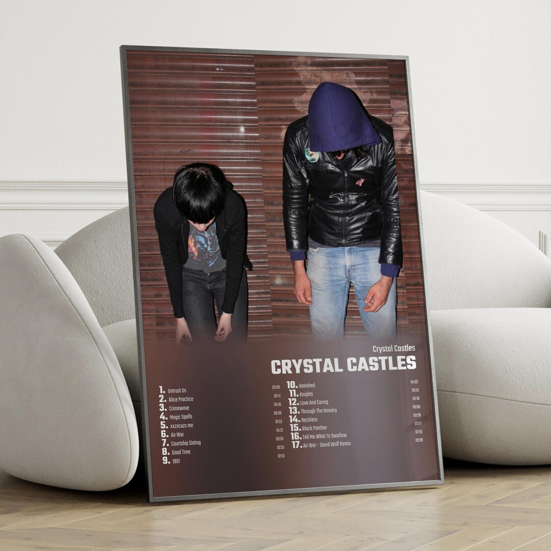Crystal Castles Crystal Castles Album Cover Poster Wall Art, Crystal ...