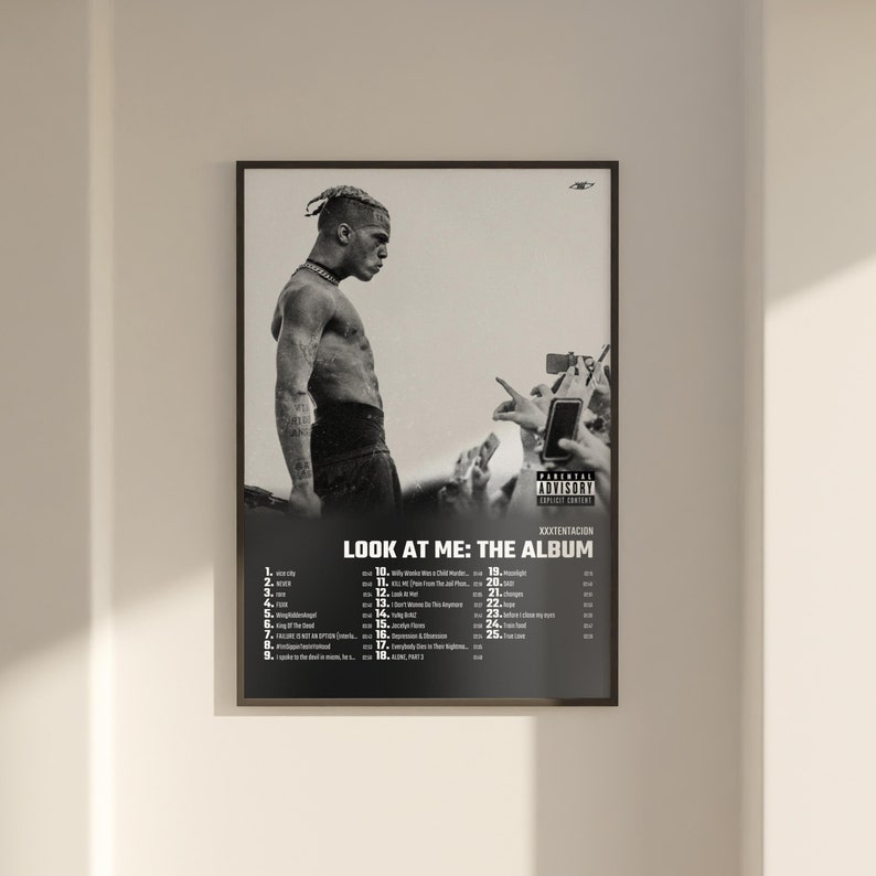 Xxxtentacion Look At Me The Album Album Cover Poster Wall Art