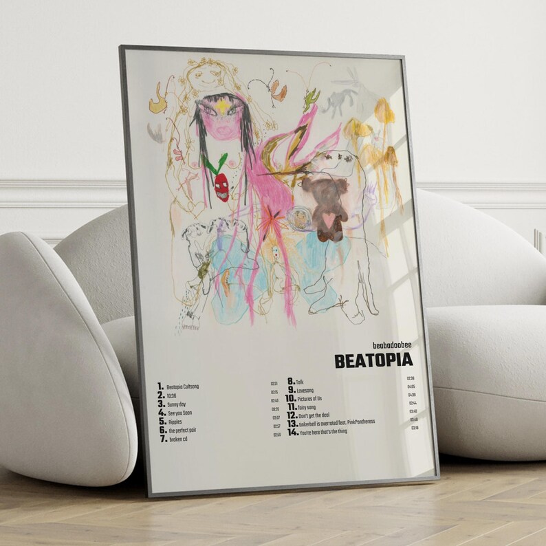 Beabadoobee Beatopia Album Cover Poster Wall Art, Beabadoobee, Beatopia ...