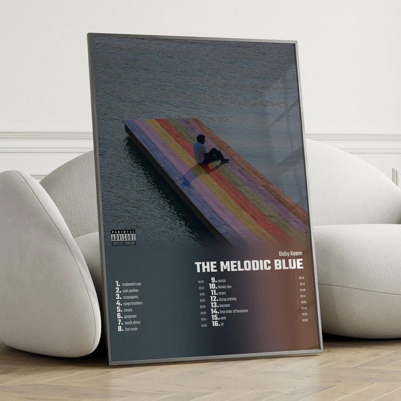 Baby Keem the Melodic Blue Album Cover Poster Wall Art, Baby Keem, the ...