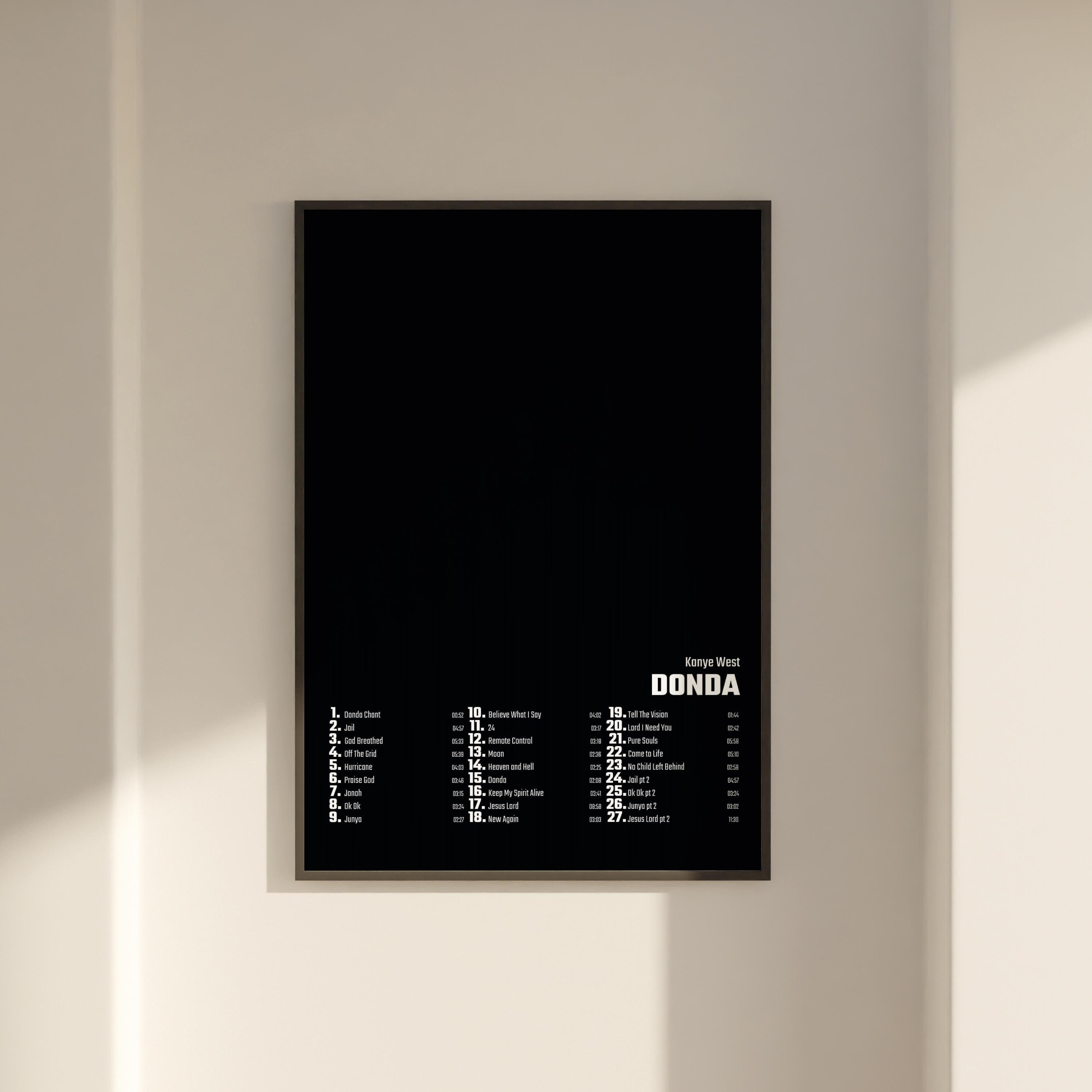 Kanye West Donda Album Cover Poster Wall Art, Kanye West, Donda - Etsy