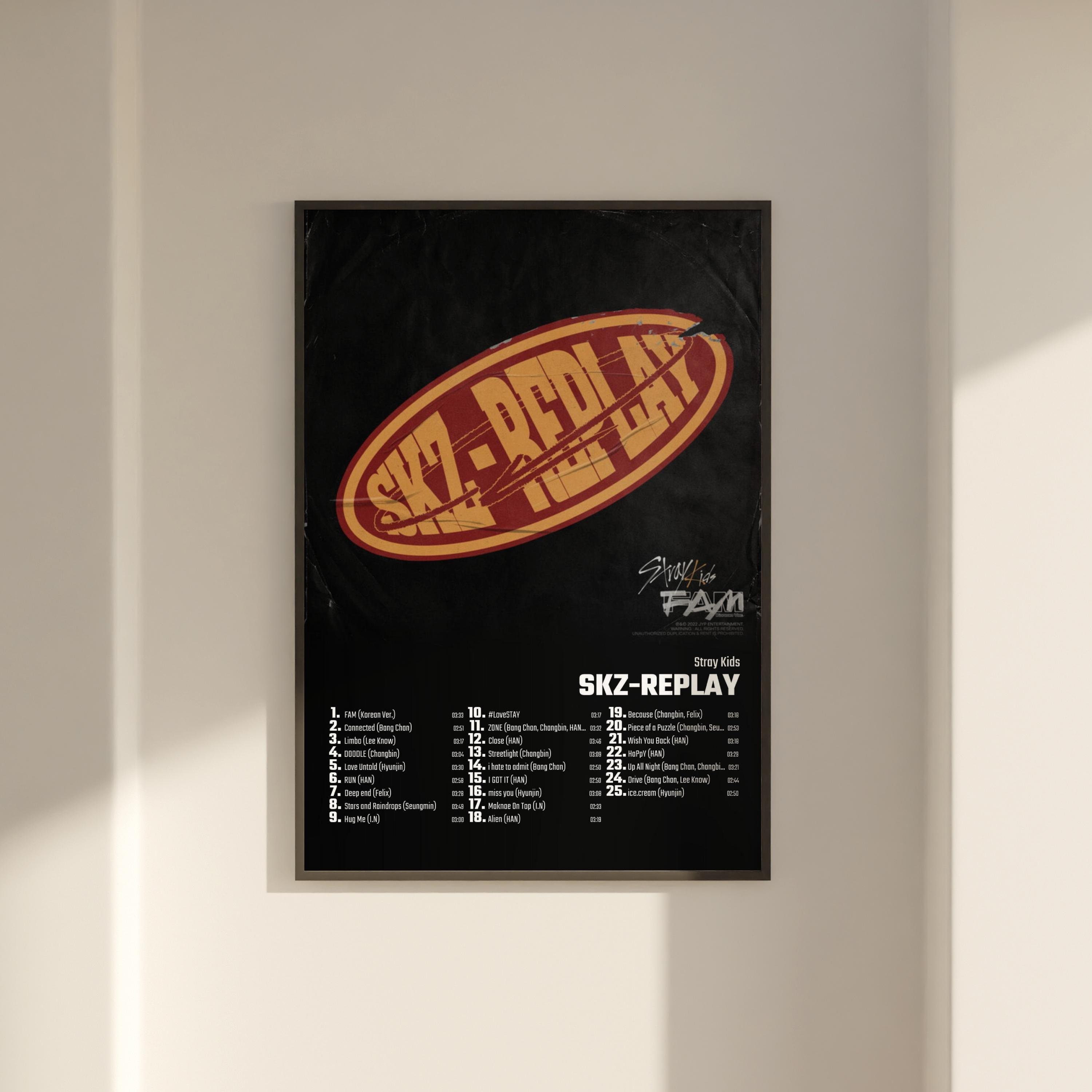 Stray Kids Skz-replay Album Cover Poster Wall Art, Stray Kids ...
