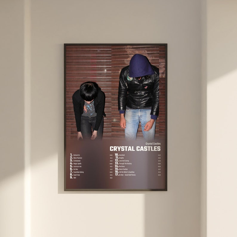 Crystal Castles Crystal Castles Album Cover Poster Wall Art, Crystal ...