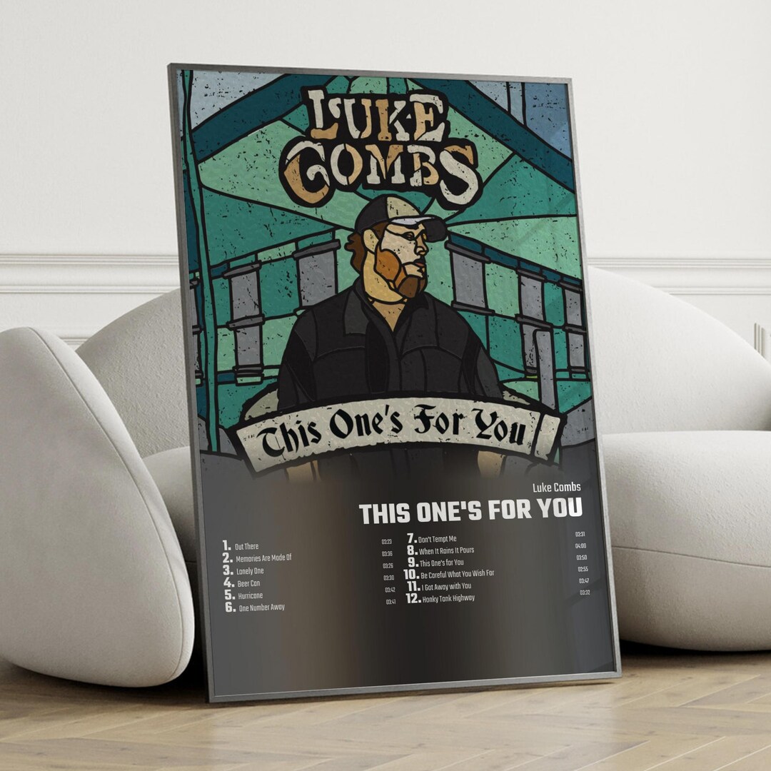 Luke Combs This One's for You Album Cover Poster Wall Art, Luke Combs ...